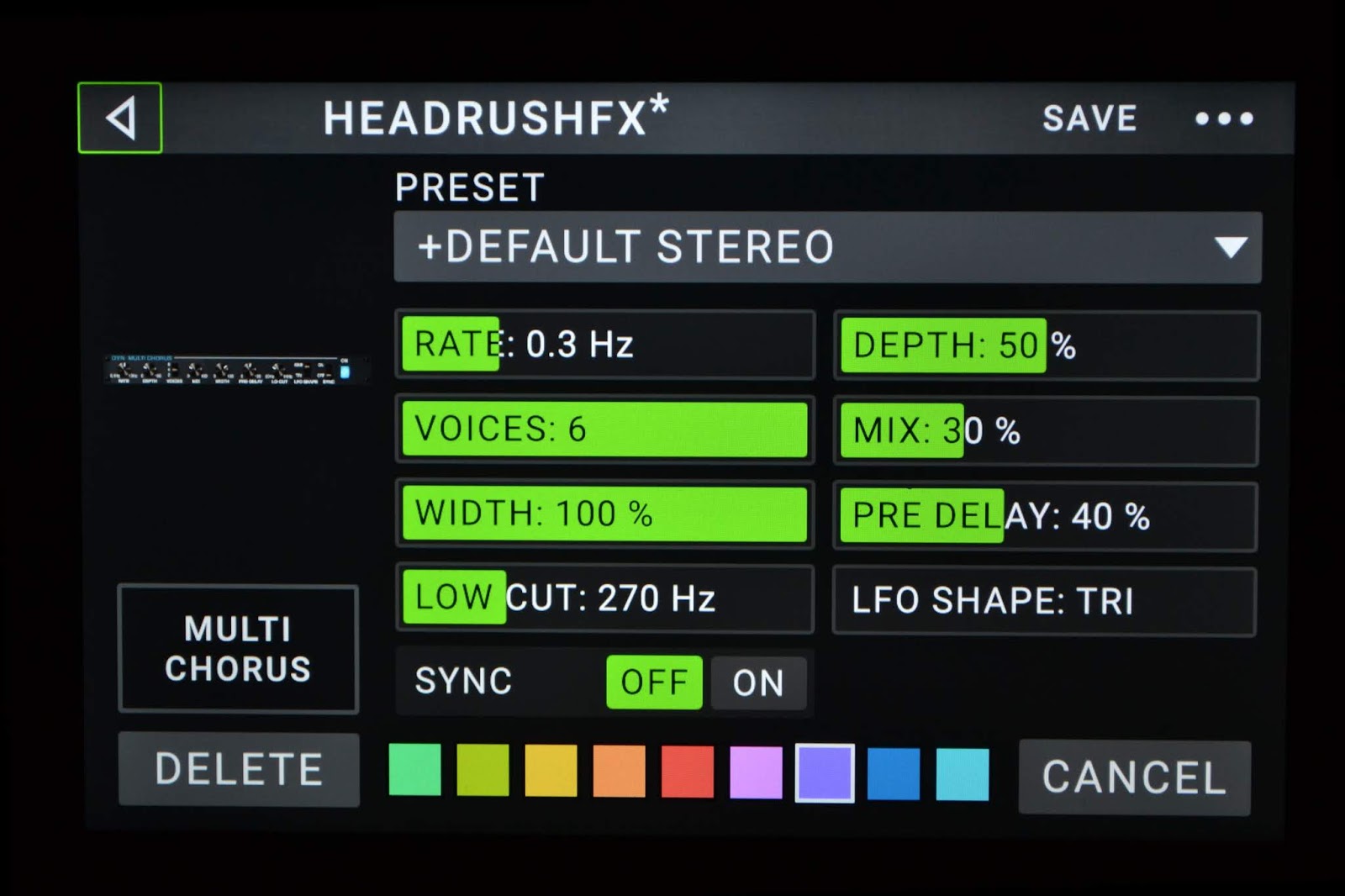Headrush FX: Multi-Chorus