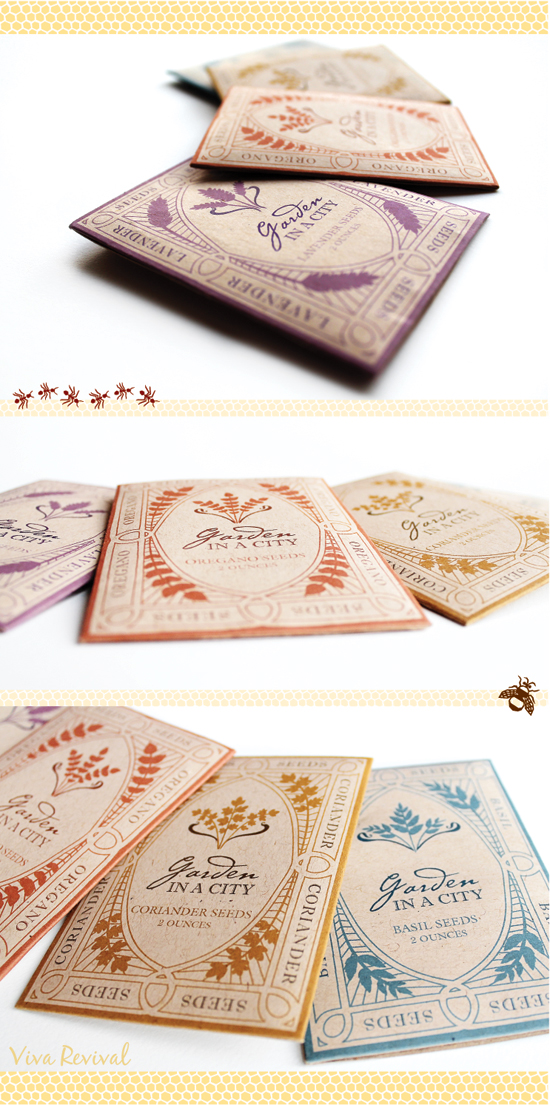 Viva Revival - Interior design, graphic design and crafts: Seed packet ...