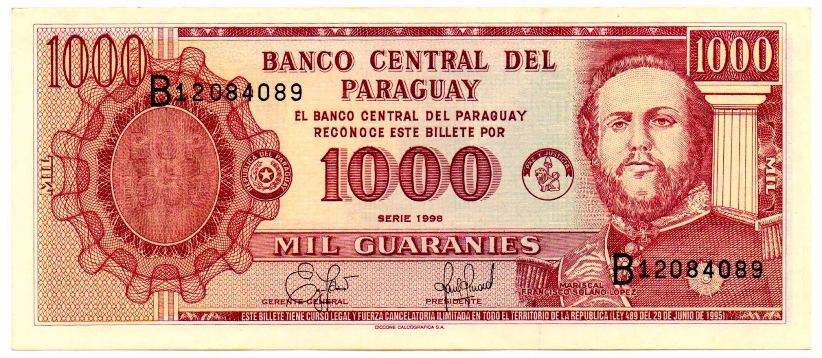 BILLETES DEL MUNDO: Paraguay