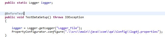log4j in RestAssured Testing Framework - QA Automation
