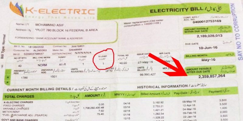 HOW TO READ ELECTRICITY BILL IN PAKISTAN