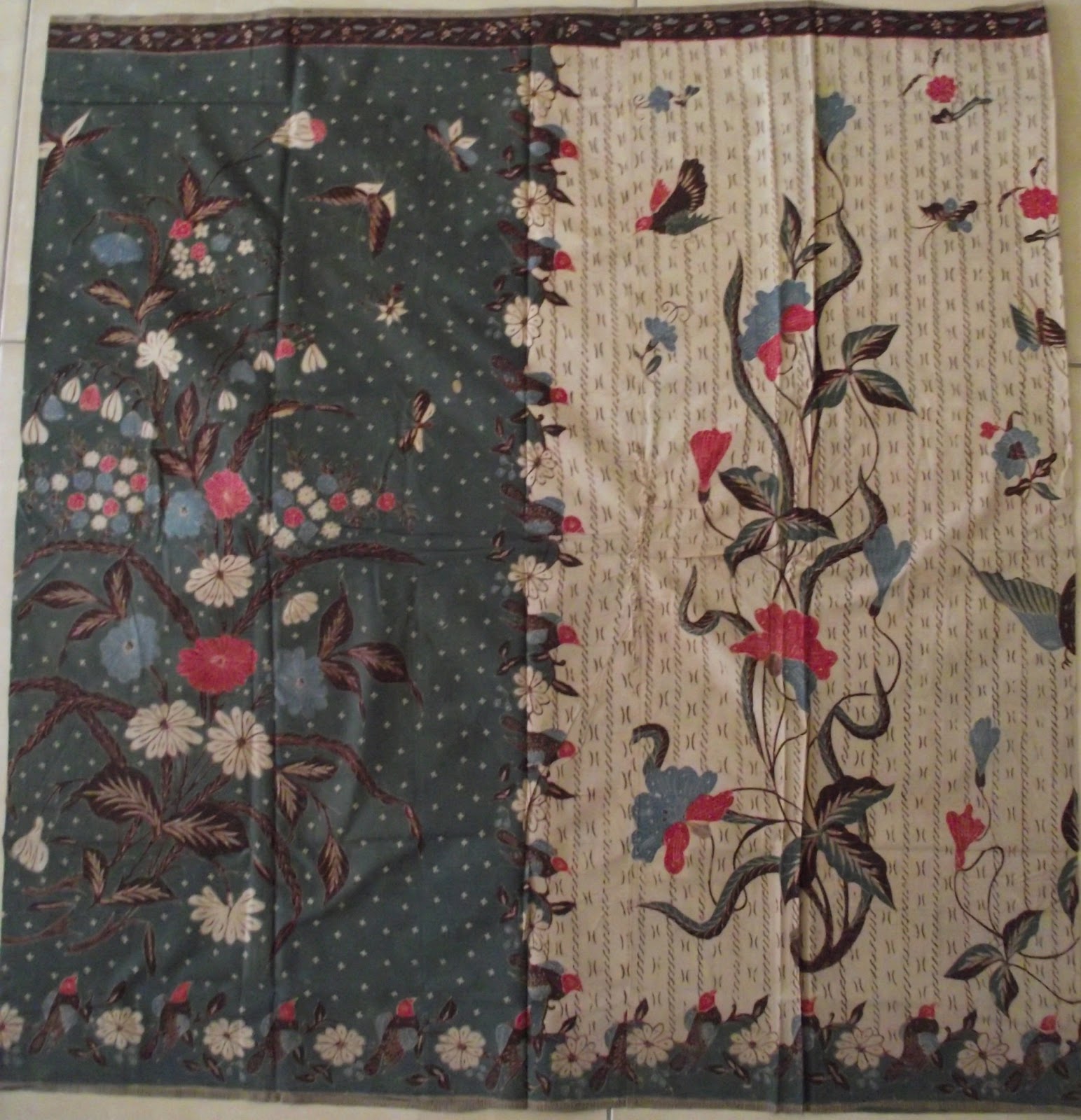 "wren" Dutch influence Batik / Batik pengaruh Belanda "gelatik ...