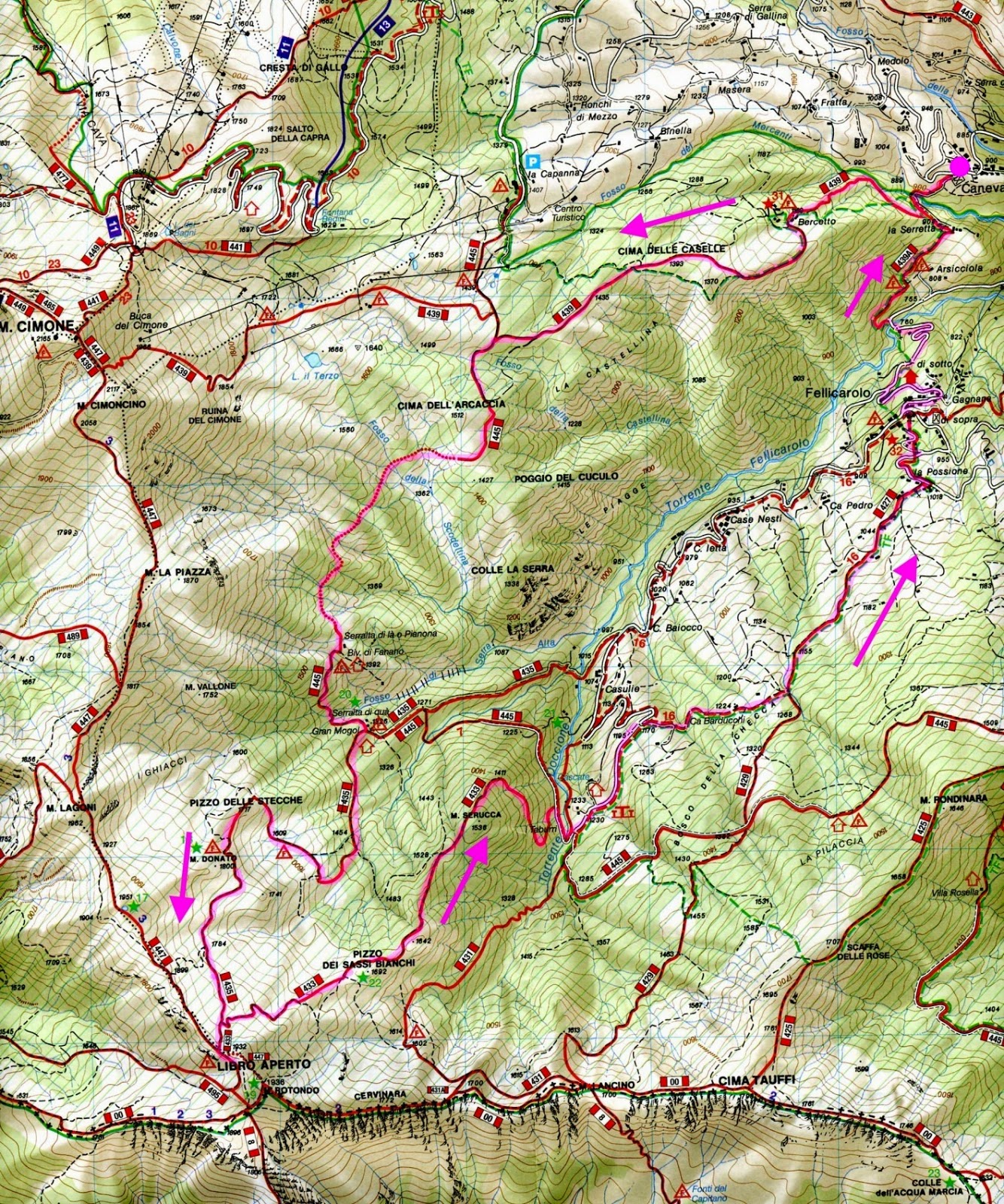 Escursionismo a 360°: Libro Aperto (da Canevare) EE