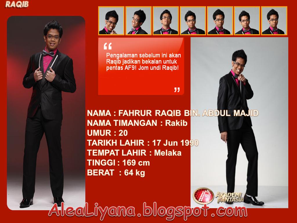 Raqib - Pelajar Akademi Fantasia 2011 ( AF9 ) | Alea Liyana Santai Online