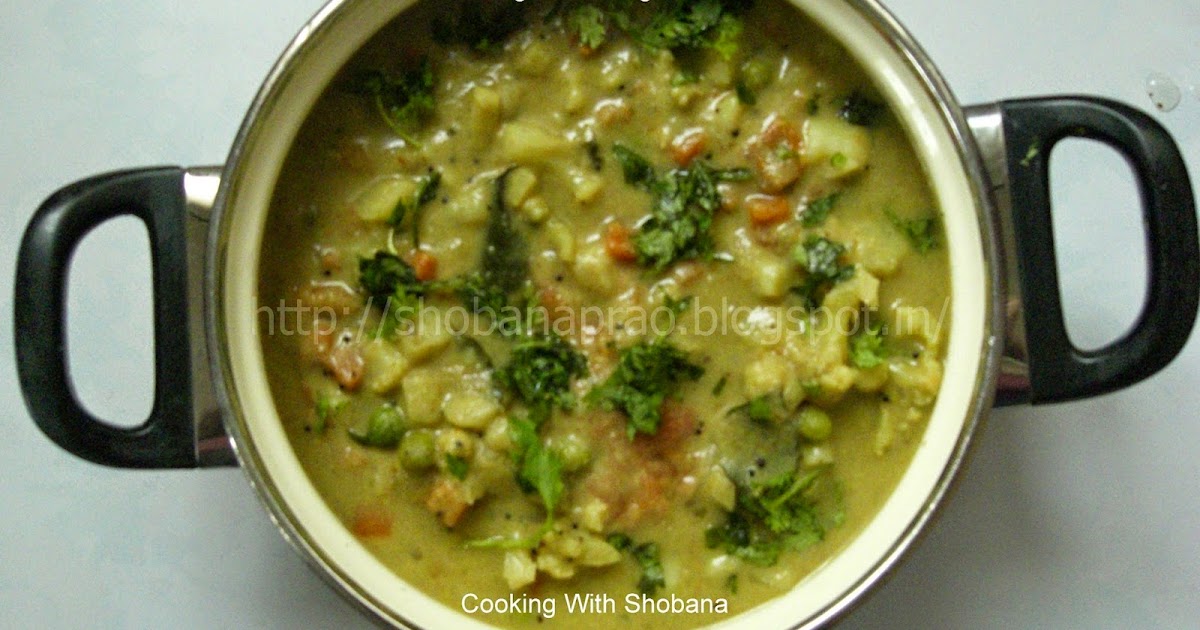 Cooking With Shobana : VEGETABLE SAGOO