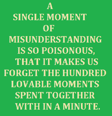 Good Messages And Jokes: Misunderstanding