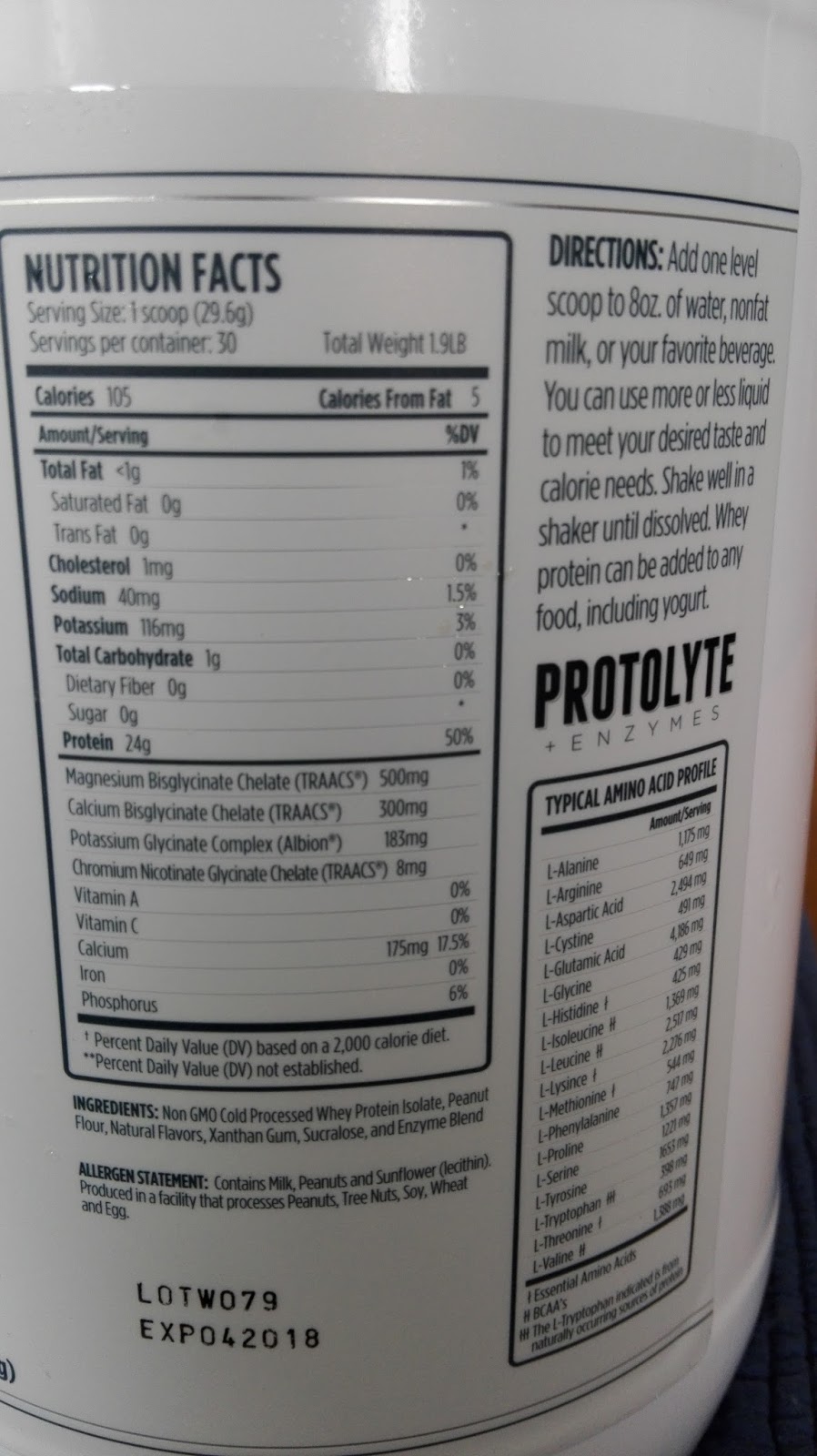 Save Green Being Green: Review: ProtoLyte 100% Whey Isolate