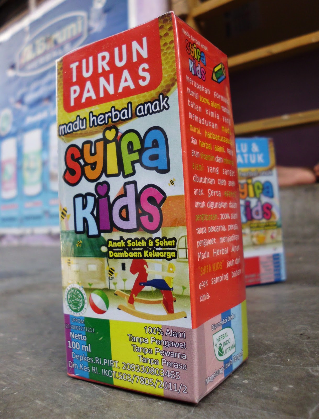 Jual Produk Herbal Berbahan Madu : Syifa Kids Turun Panas