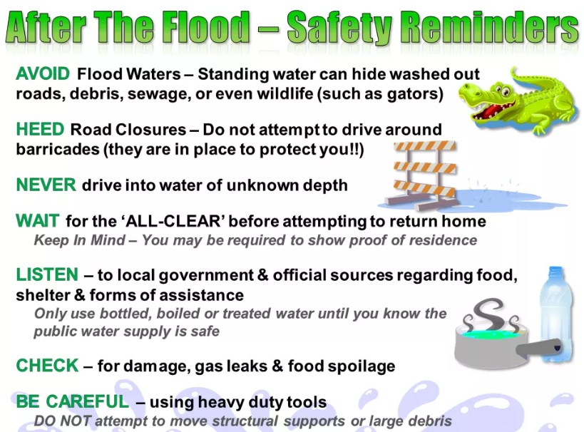 After the flood - Safety Reminders