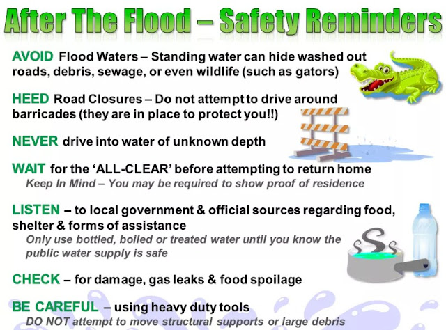 After the flood - Safety Reminders