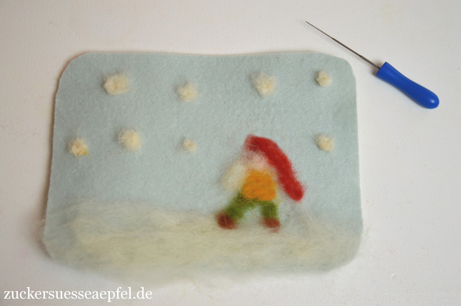 Eine Anleitung für zauberhafte Winterbilder aus Filz | ♥ Zuckersüße ...