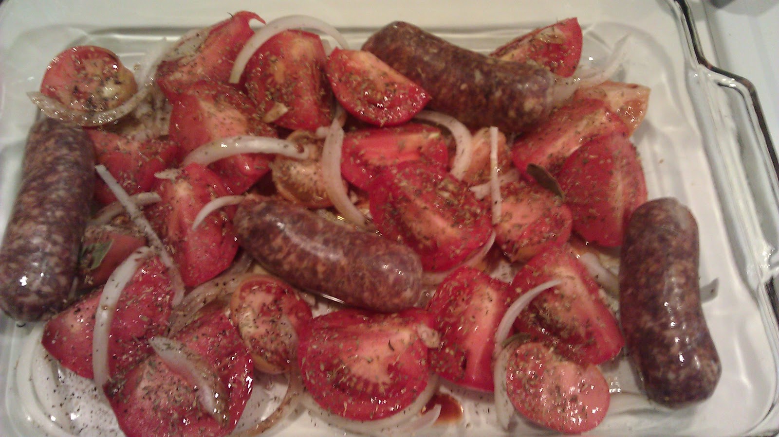good sazon: Tomatoes and Sausage Bake