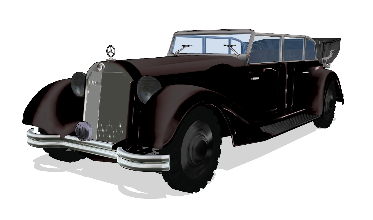 伍長のブログ: 伍長式ベンツ770"グローサー メルセデス" MMDモデル配布