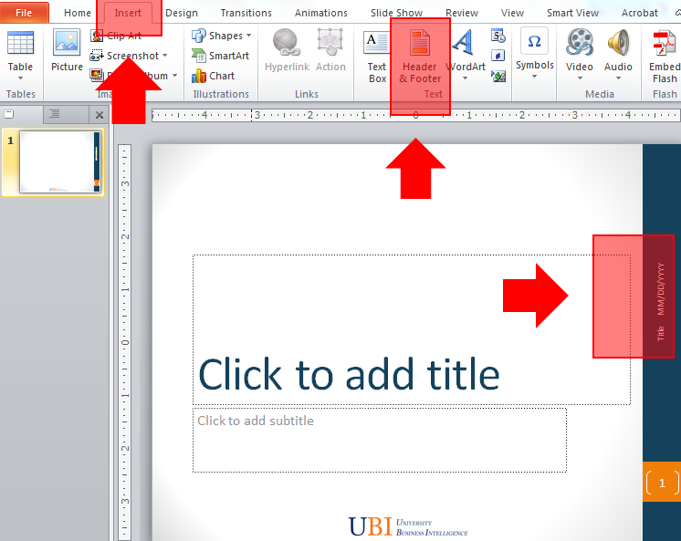 Tech Tip: PowerPoint Footers | UVAFinance