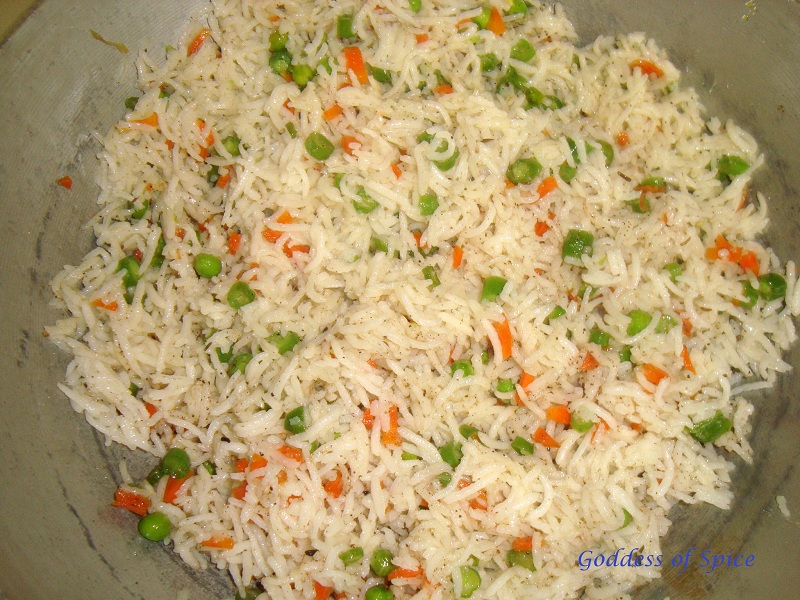 Goddess Of Spice: Vegetable Fried Rice (Fast Food Style)