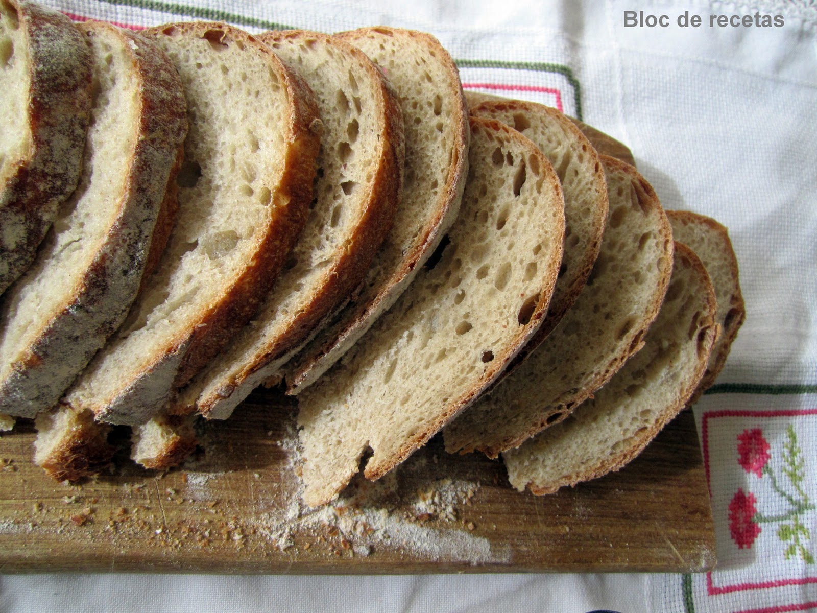 Bloc de recetas: Pan integral con levadura natural