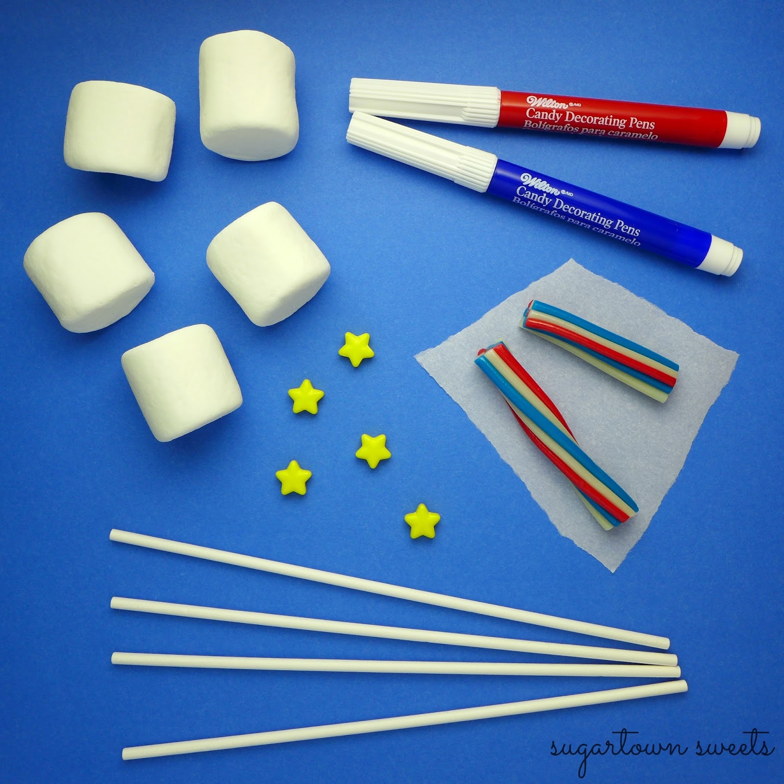 Sugartown Sweets: Firecracker Marshmallows for the Fourth of July