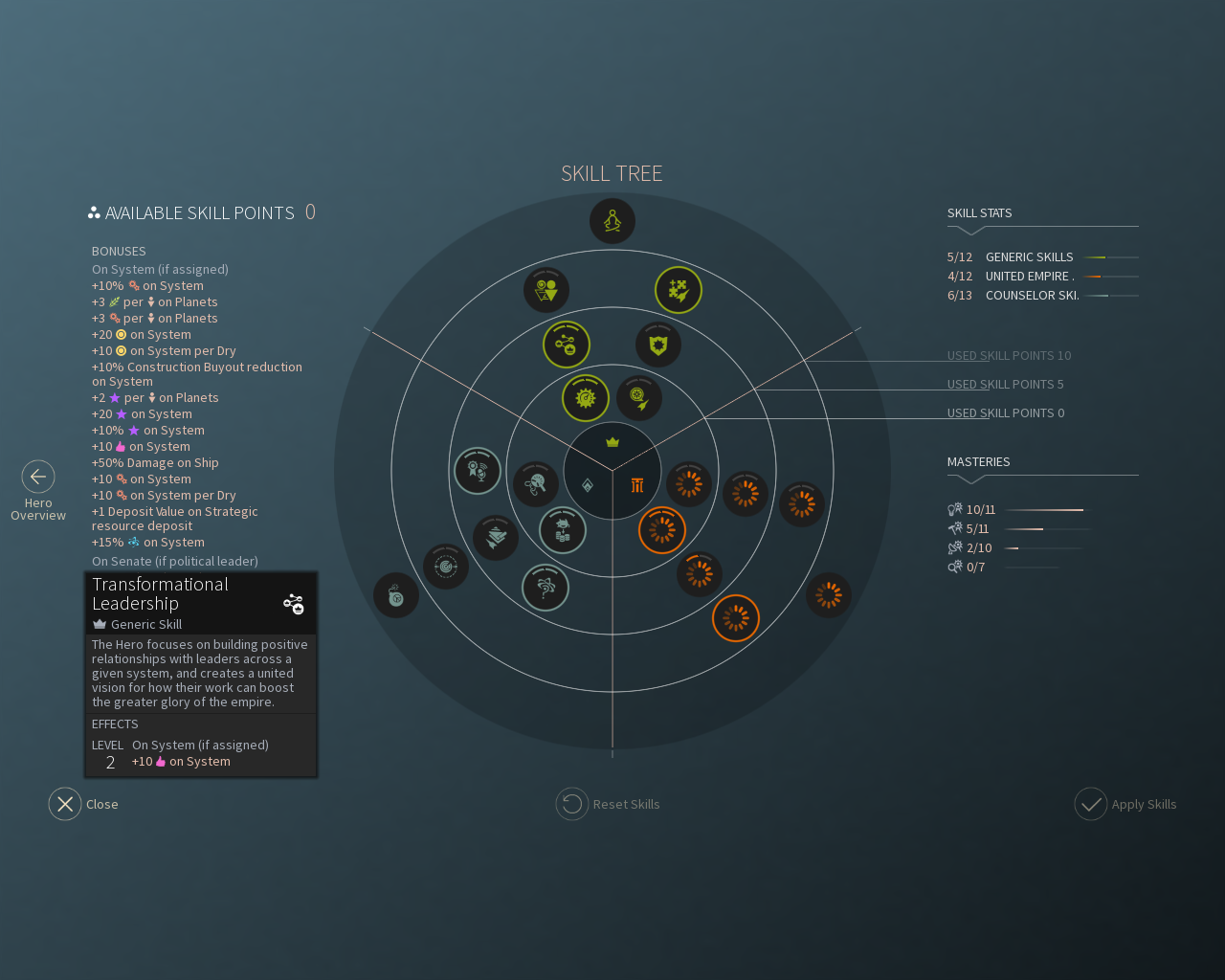 Looking for games that have a skilltree with a circular layout : r/gamedev