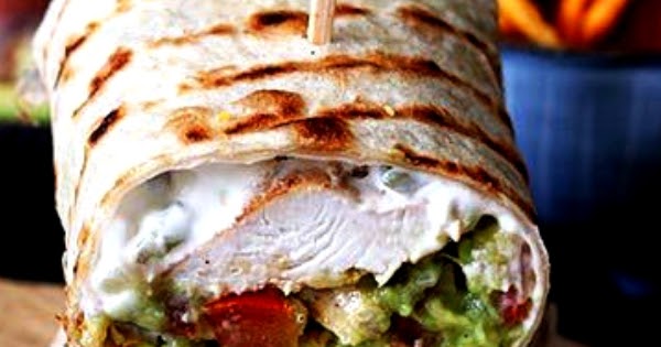 Guacamole Chicken Wraps