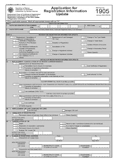 busapcom: BIR Form 1905 Download