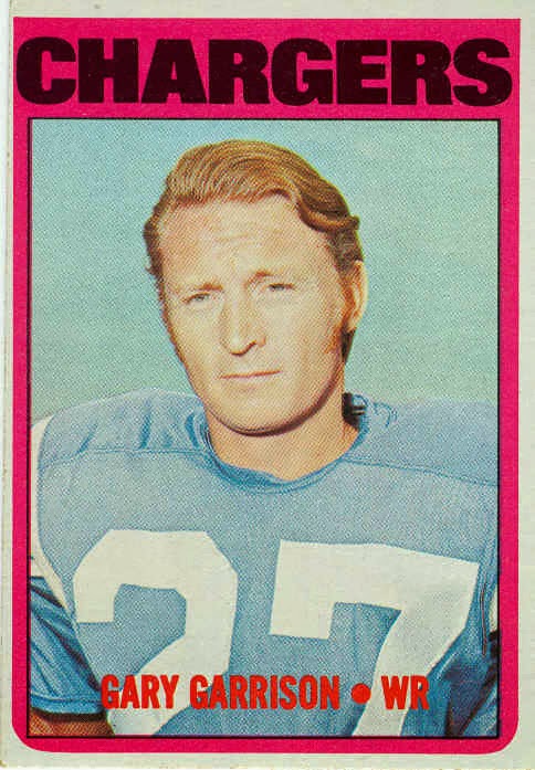 1972 Football Cards: San Diego Chargers