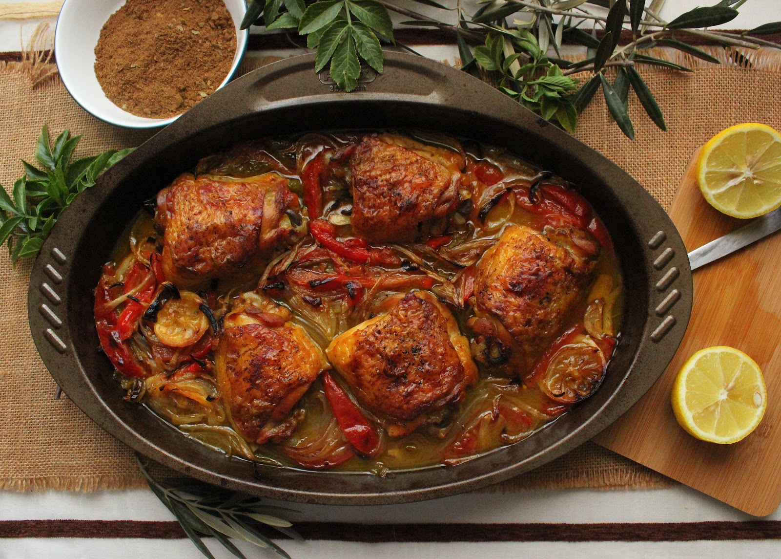 Pollo Libanés a las Siete Especias - Cocinando con las Chachas