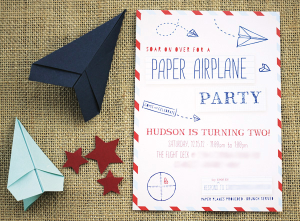 rivernorthLove: Vintage Paper Plane Birthday Party