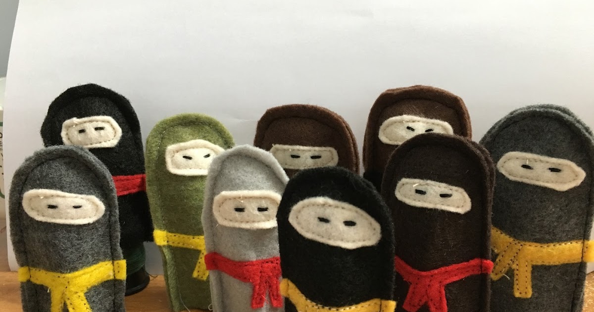 Once a Teacher, Always a Teacher: Ninja Finger Puppets