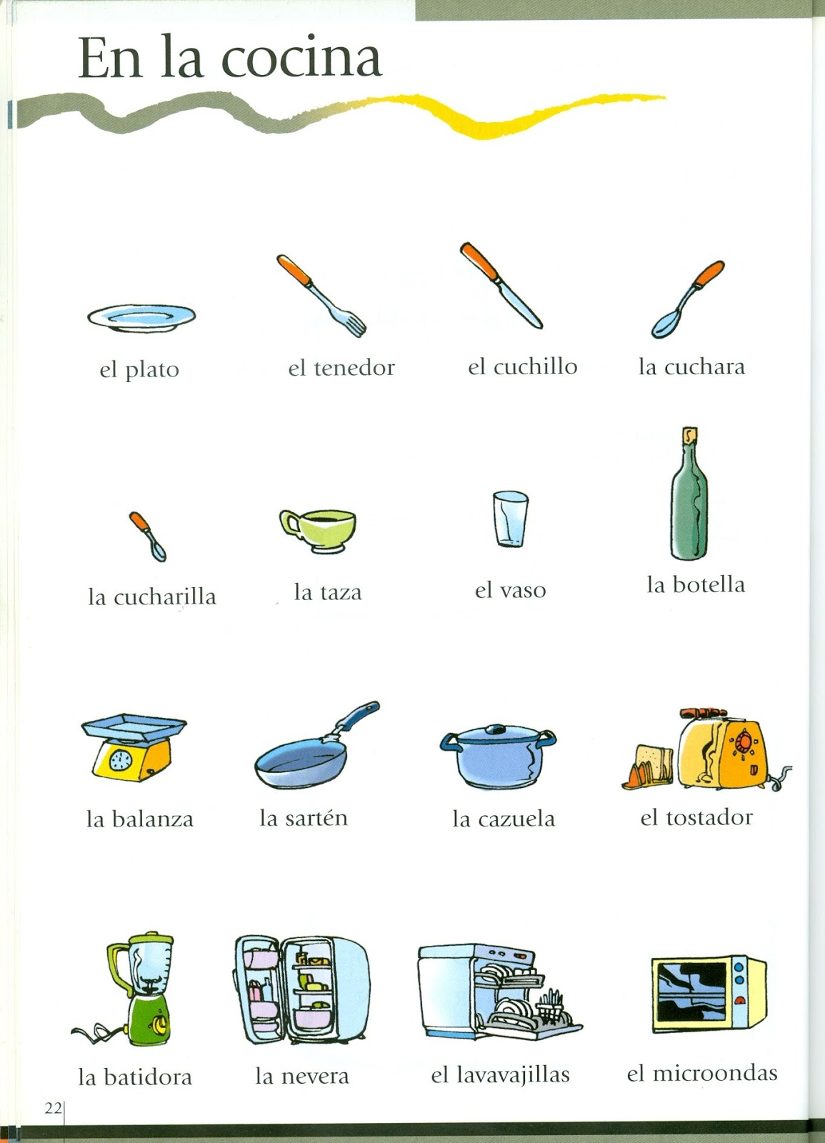 DIARIO DE CLASE: Vocabulario de cocina