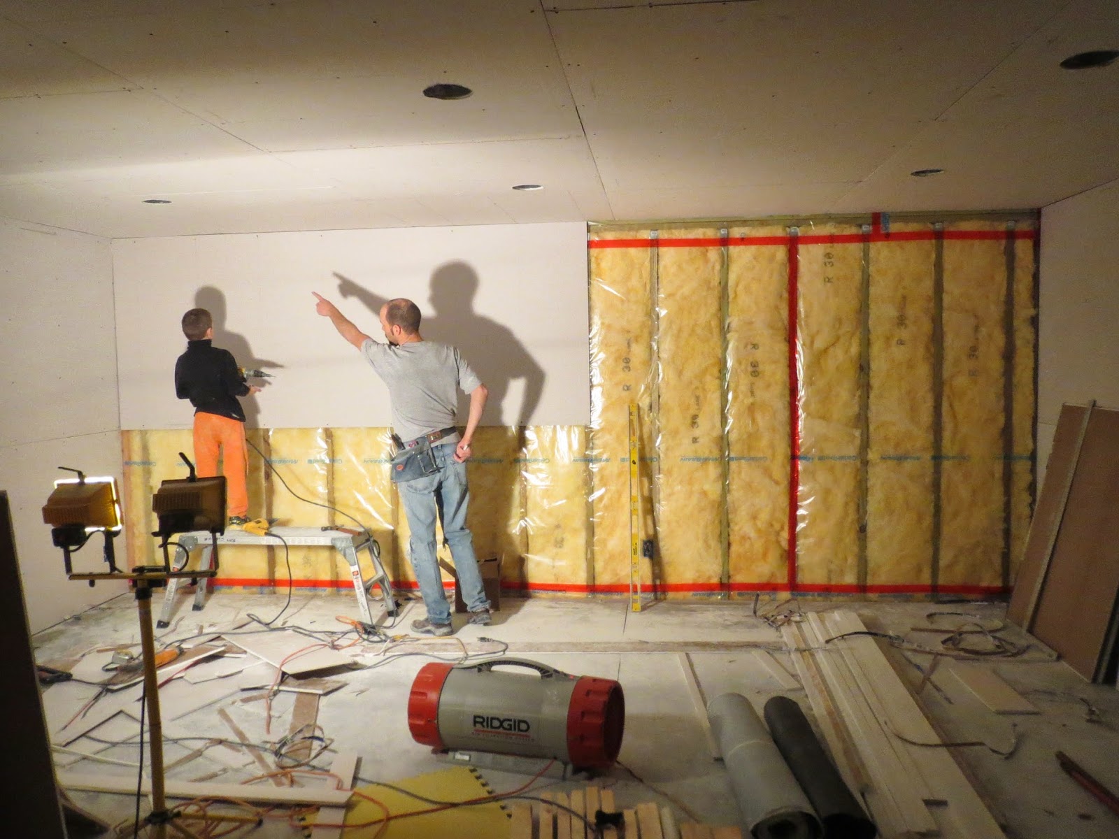 Room for More: More photos of sheet rock