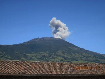 El volcán Galeras emitió gases y cenizas - INFORMATIVO DEL GUAICO
