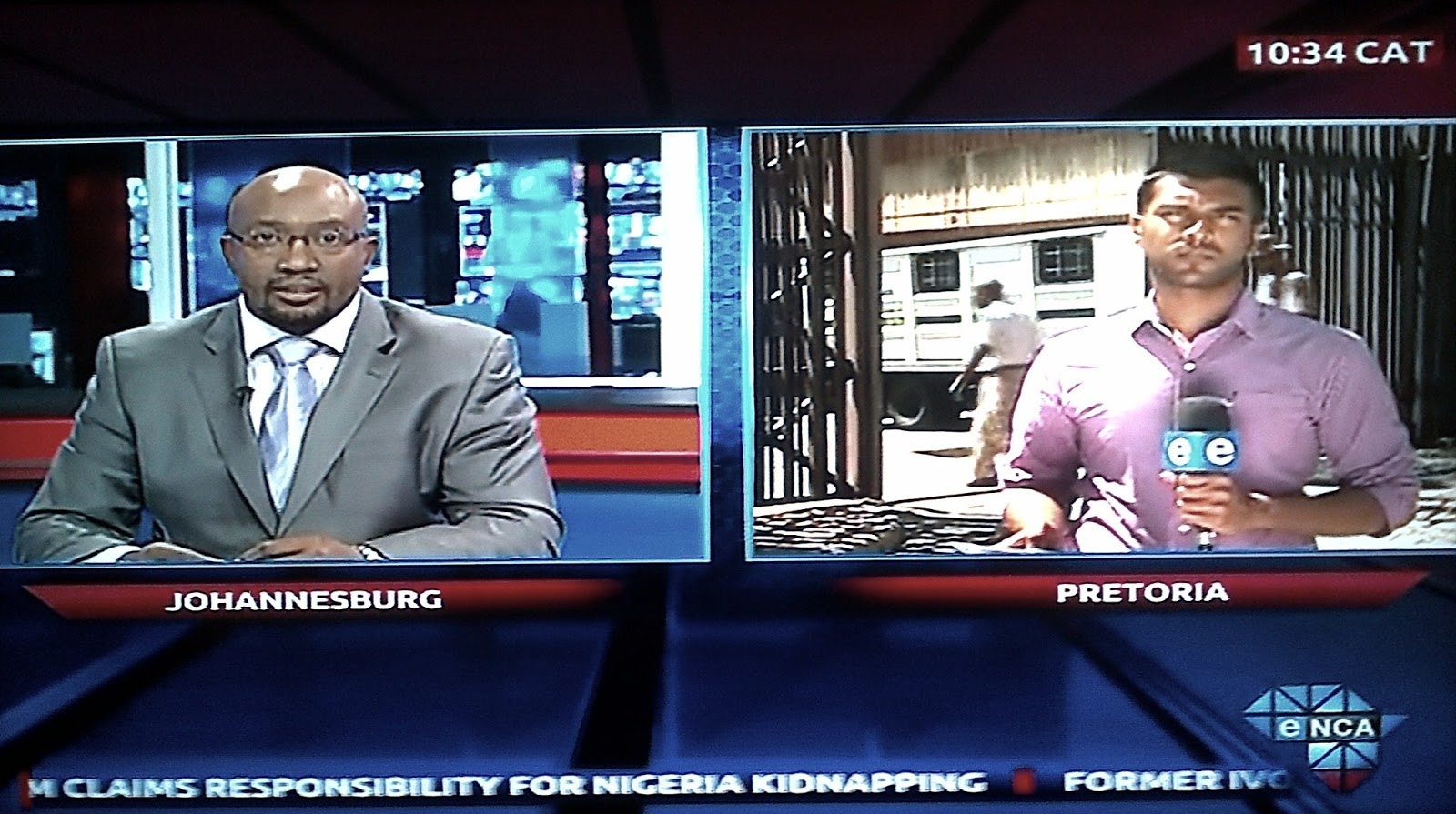 TV with Thinus: FIRST LOOK. eNCA's 'LIVE' on-air bumper suddenly in use ...