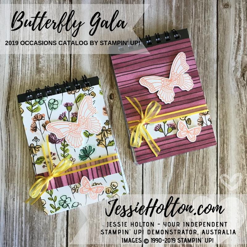 Jessie Holton - Aussie SU Demo : Super Cute & Easy Butterfly Gala Notepads