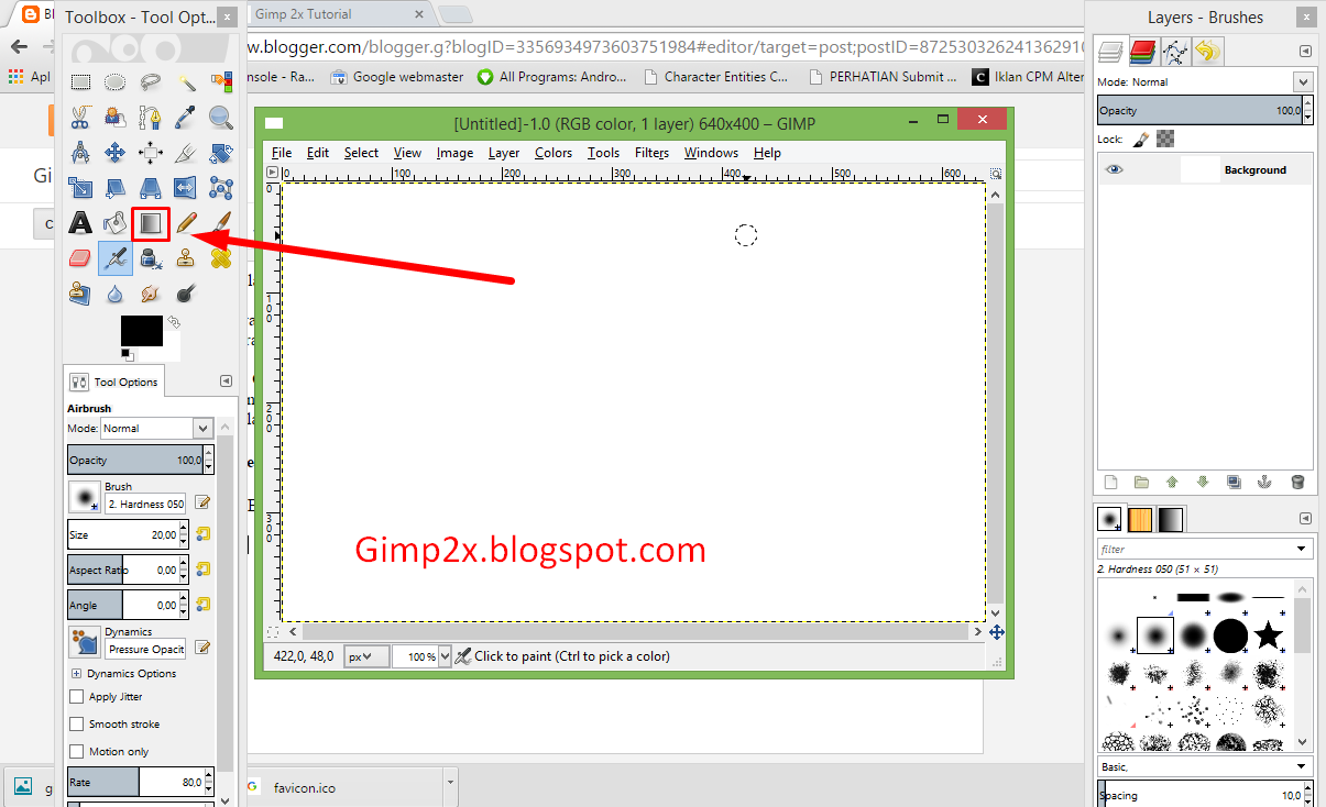 Membuat Gradient Dengan Gimp Gimp 2x Tutorial Membuat Gradient Dengan Gimp Gimp 2x Tutorial