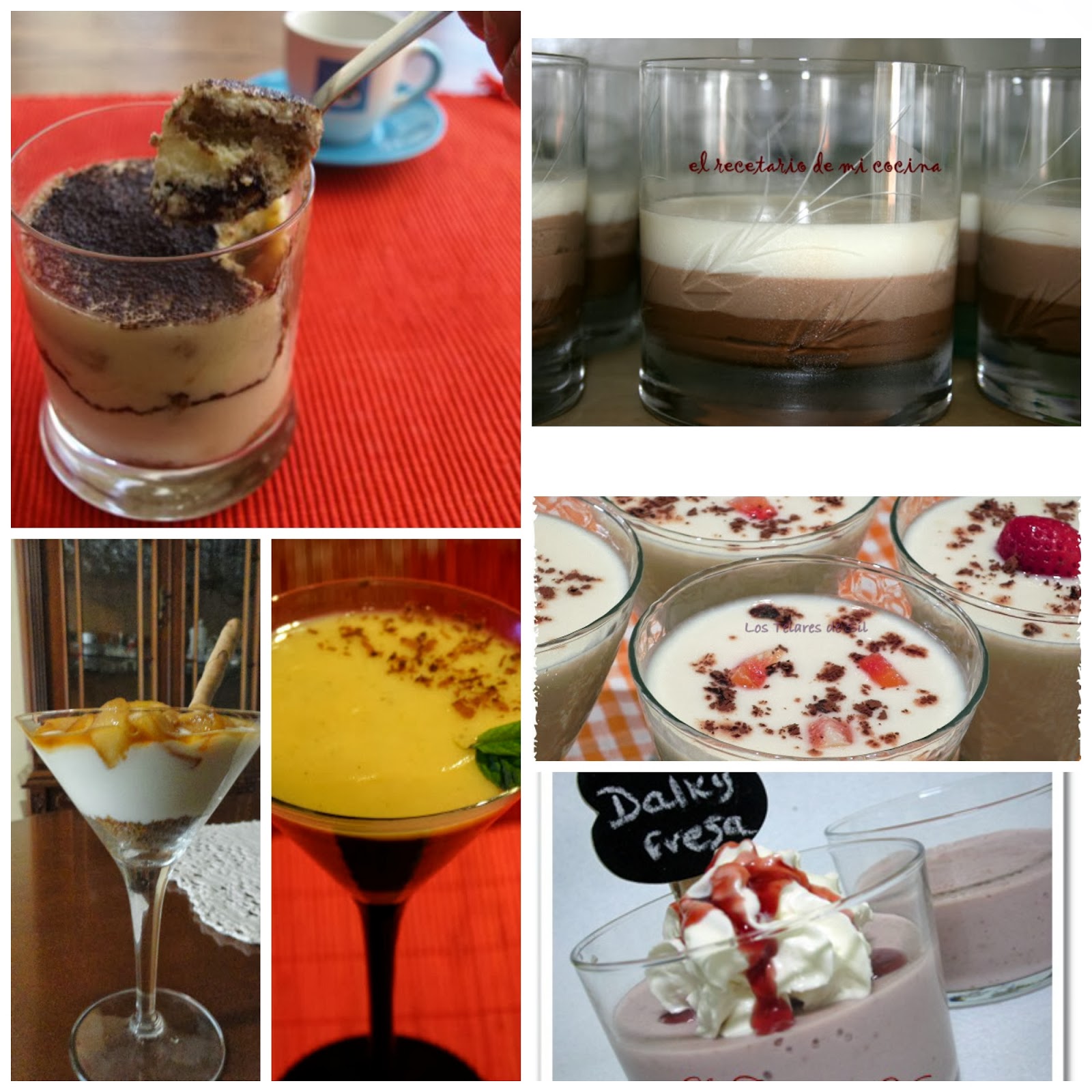 Mari Recetas : 6 POSTRES EN COPA O VASO