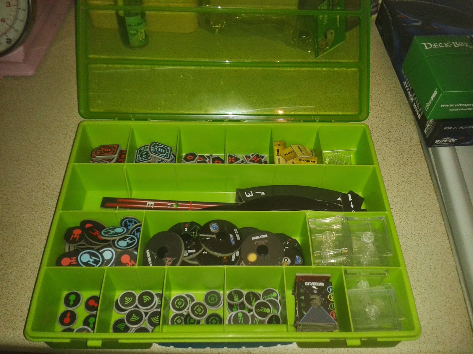 Star Trek Attack Wing storage on a budget