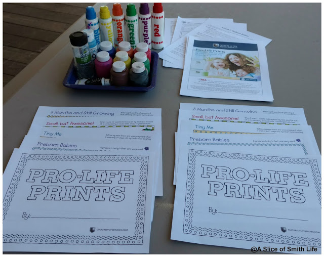 A Slice of Smith Life: Pro-Life Prints: Lesson 1: Preborn Babies