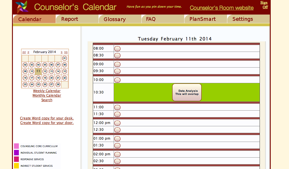 Pawsitive School Counseling: Counselor's Calendar