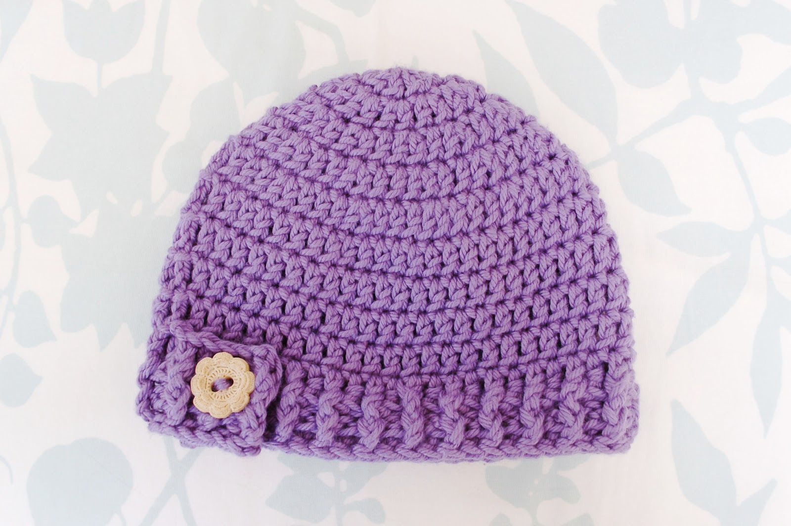 Alli Crafts: Free Pattern: Button Flap Beanie - 6 months