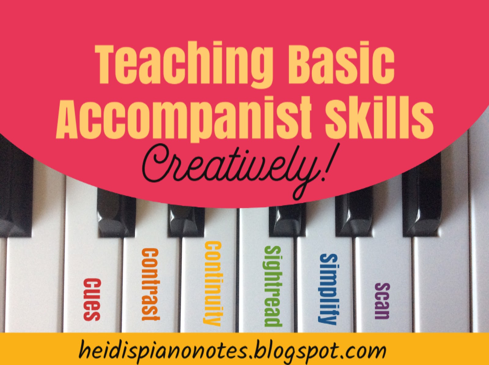 Heidi’s Piano Studio: Teaching Basic Accompaniment Skills