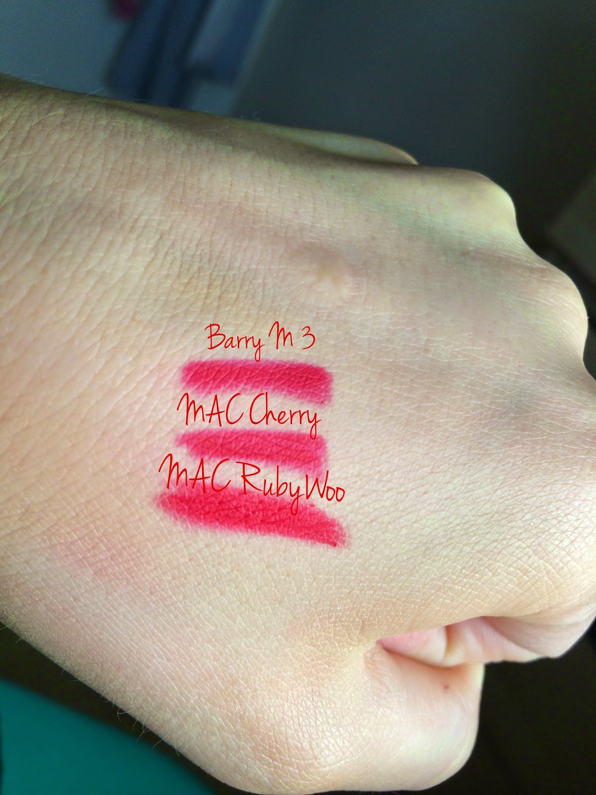 Mac Cherry Lip Liner And Ruby Woo