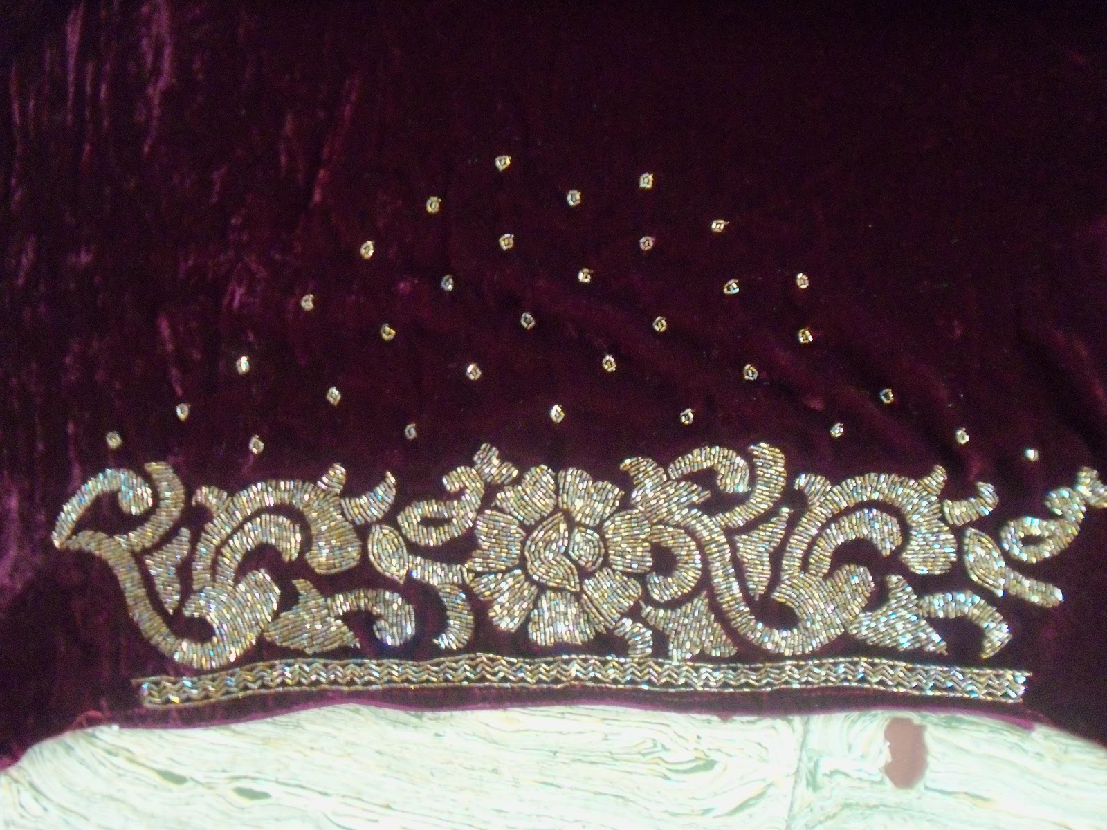 gennextfashions: Bead Work, Pearl Work And Material Embroidery Work