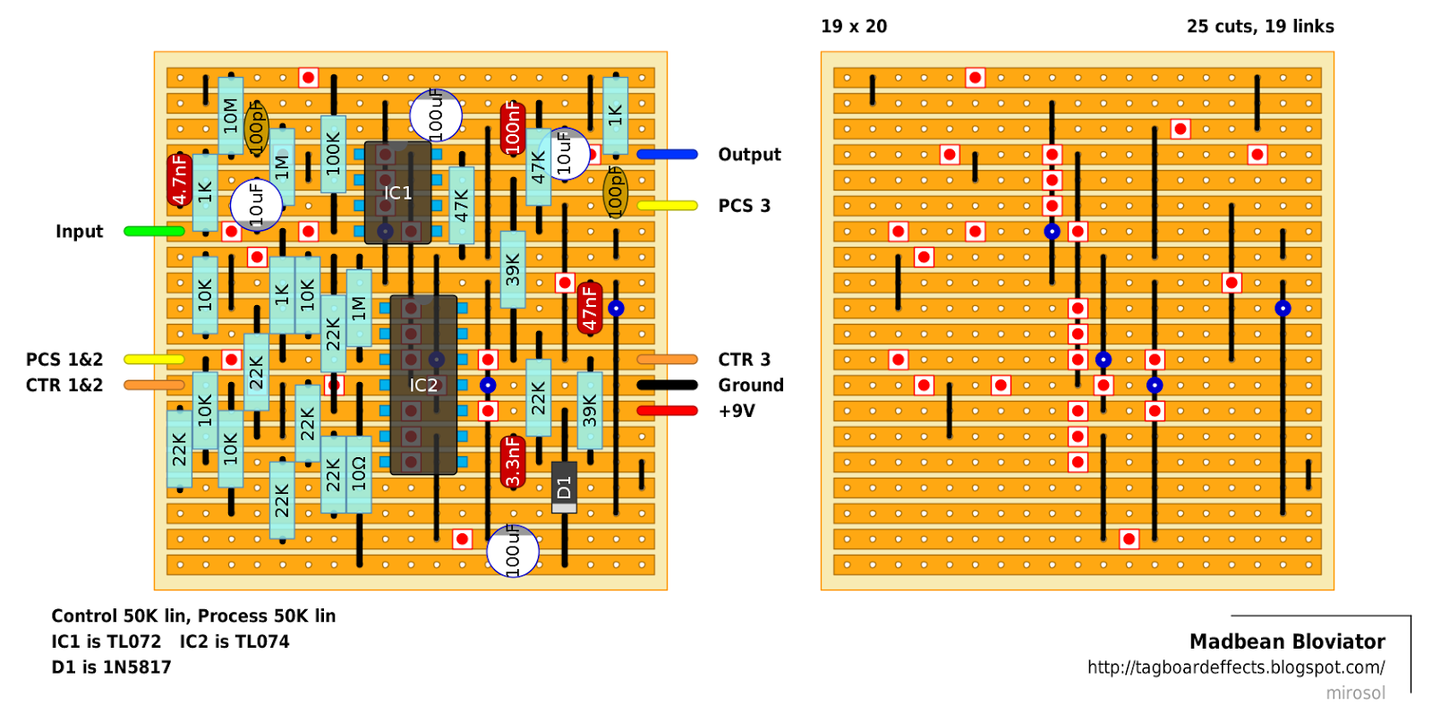 Guitar FX Layouts: Madbean Bloviator