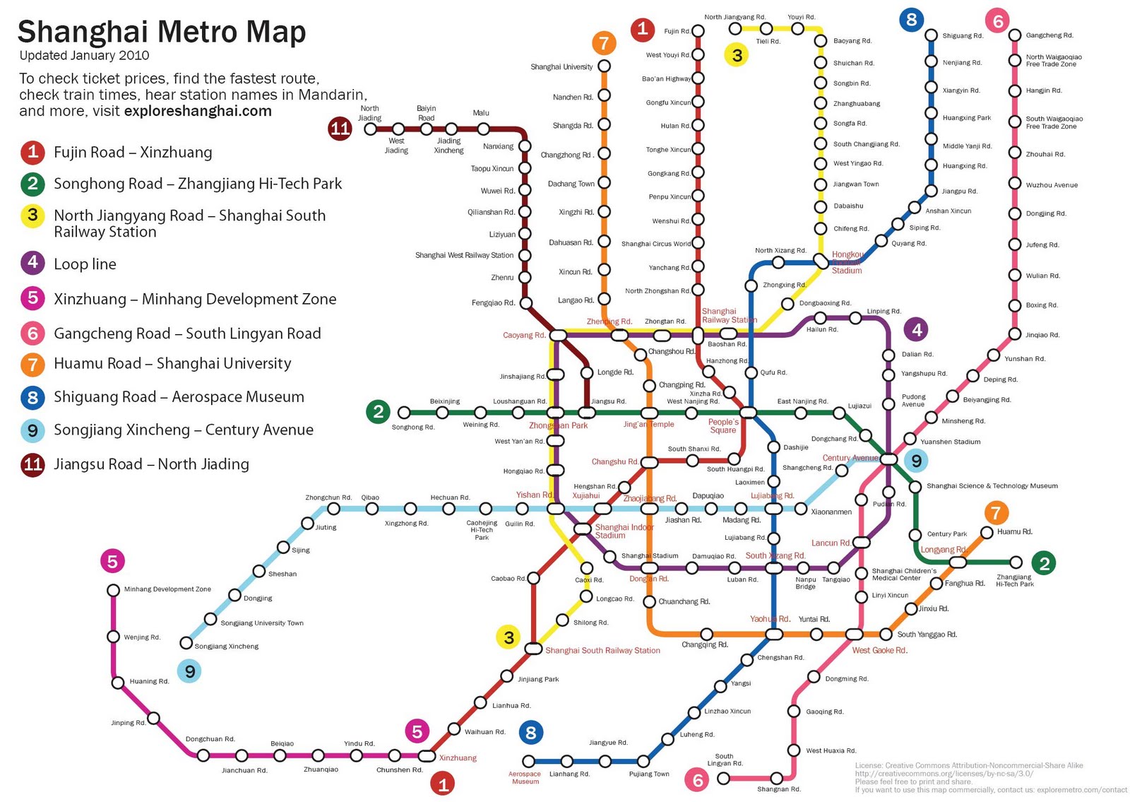 I love Shanghai: Metros in Shanghai