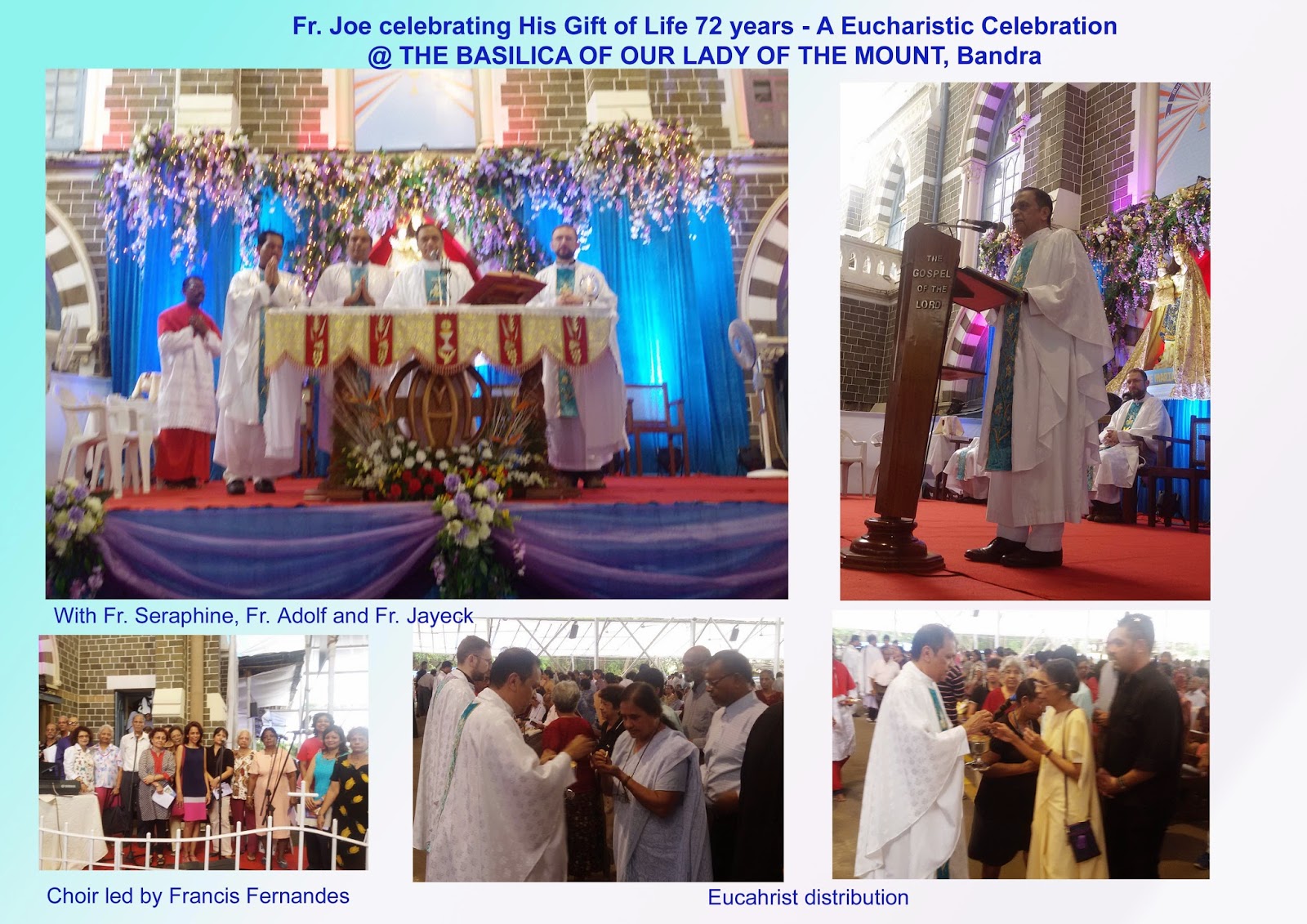 KRIPA FOUNDATION, INDIA: Fr. Joe Celebrates His Birthday Mass- Read His ...