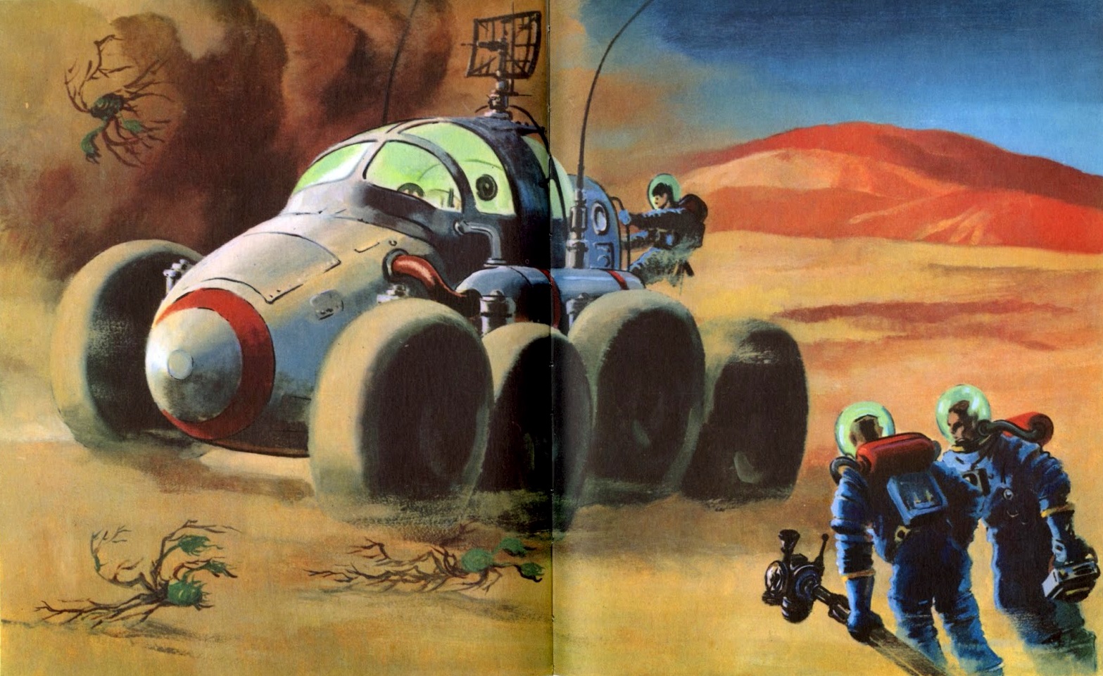 Retro Mars rover illustration by Jack Coggins | human Mars