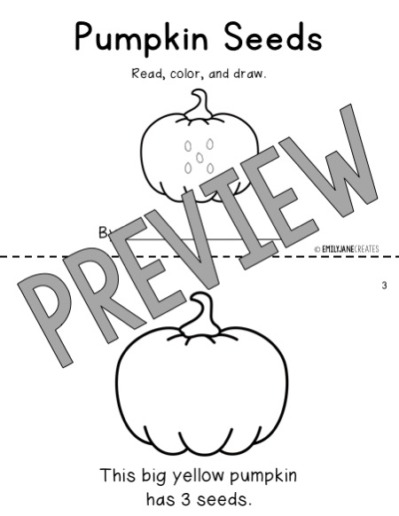 Emily Jane Creates: 4 PUMPKIN EMERGENT READERS