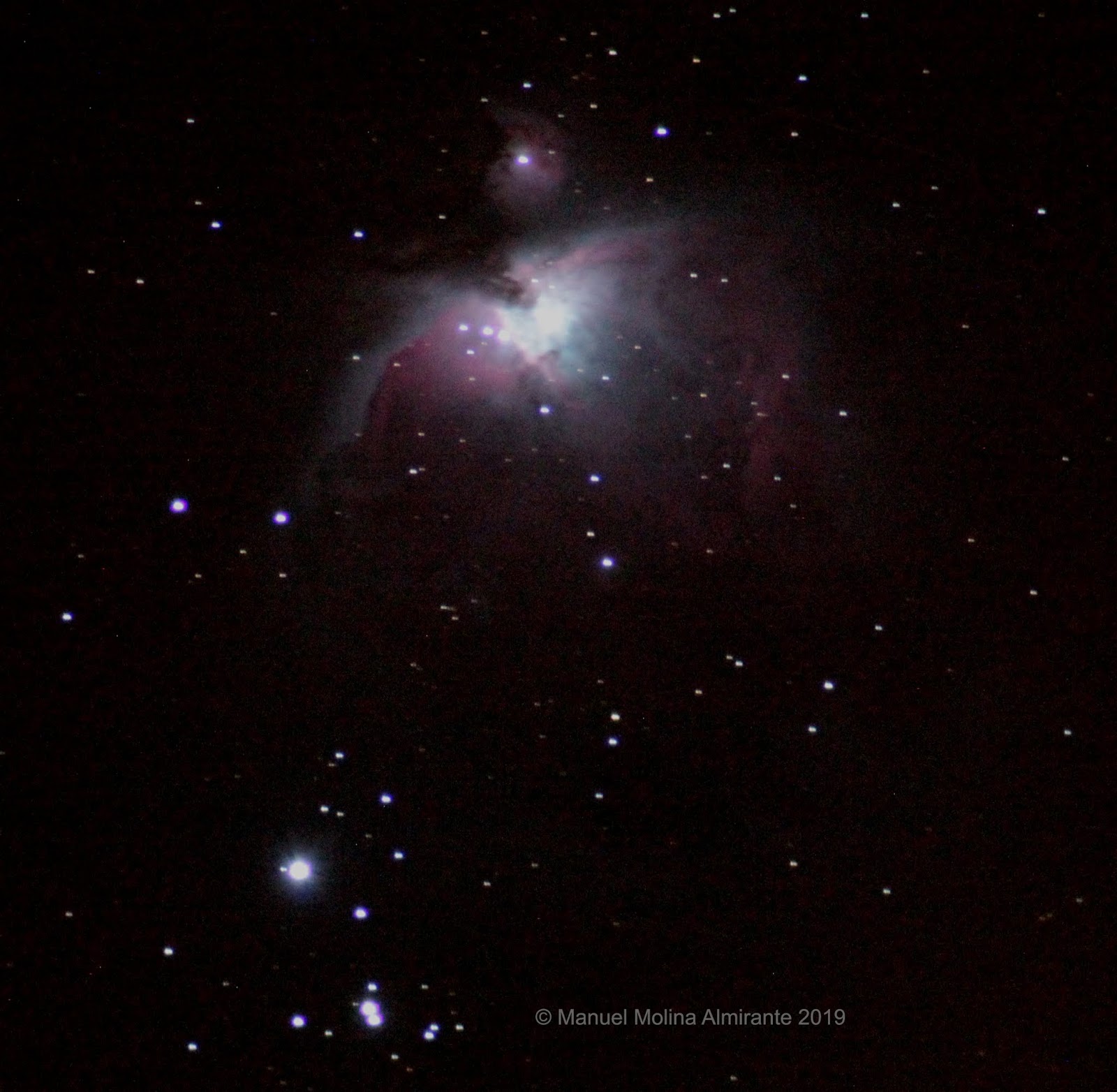 ASTRONOMIAYRUTAS.: Orion, nebulosas M42, M43.