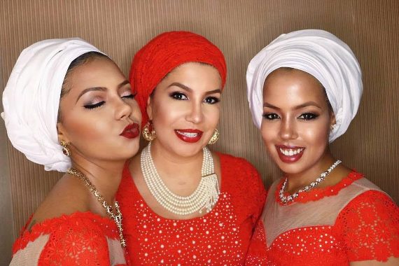 Lovely photos of Indimi sisters with their mum, Samira