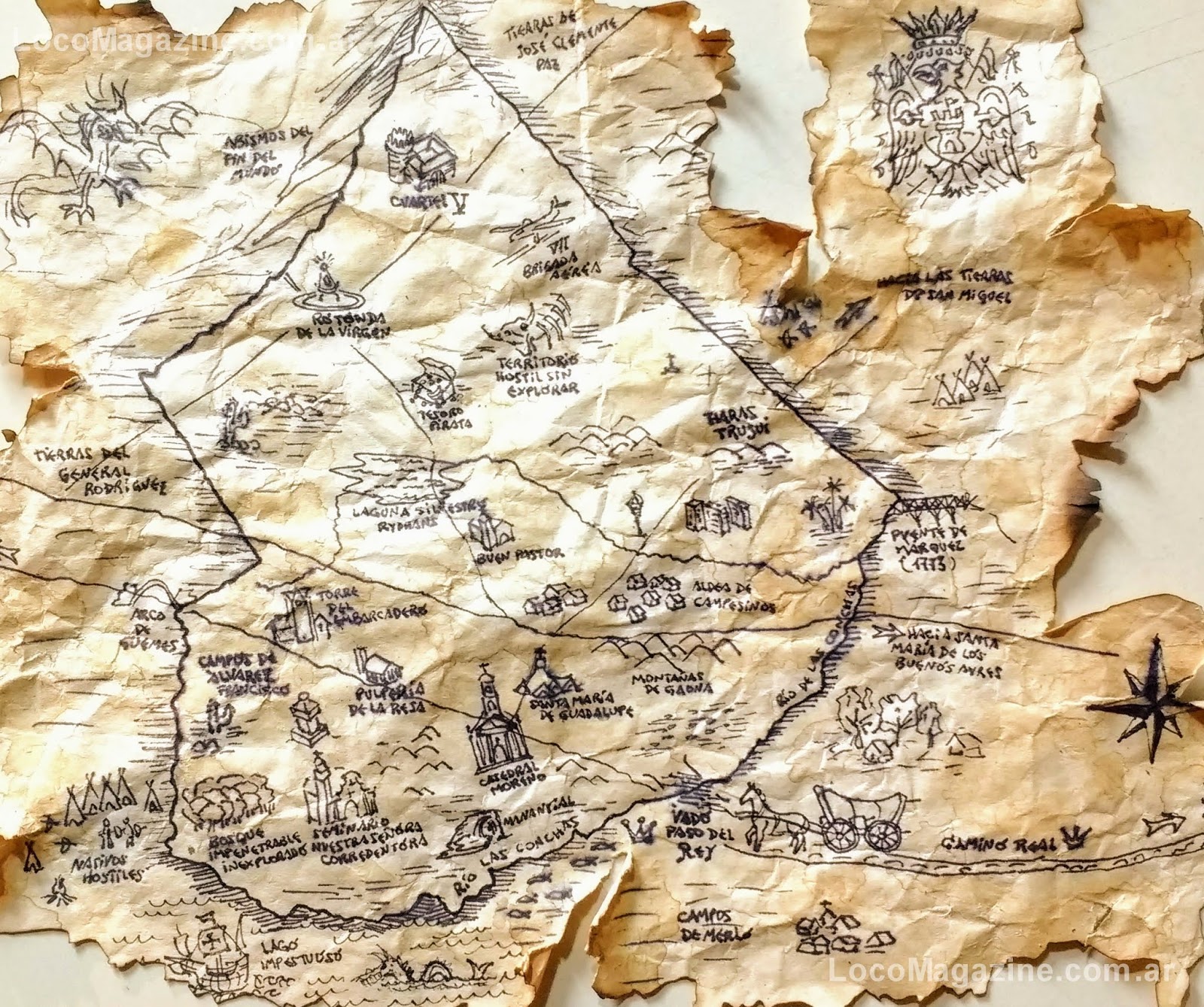 Loco Magazine: Misterio 045: El extraño mapa estilo antiguo de Moreno ...